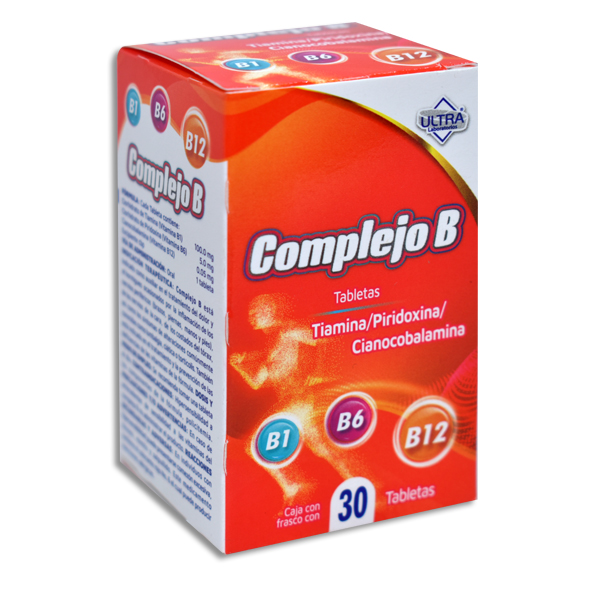 COMPLEJO B TABLETAS C/30 ULTRA | Medicinas Libertad